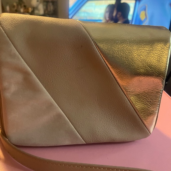 Bags | Imo Gold Crossbody Purse | Poshmark